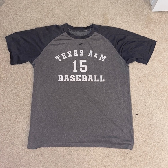 Easton | Shirts | Easton Texas Am Baseball 5 Tshirt L Lightly Worn ...